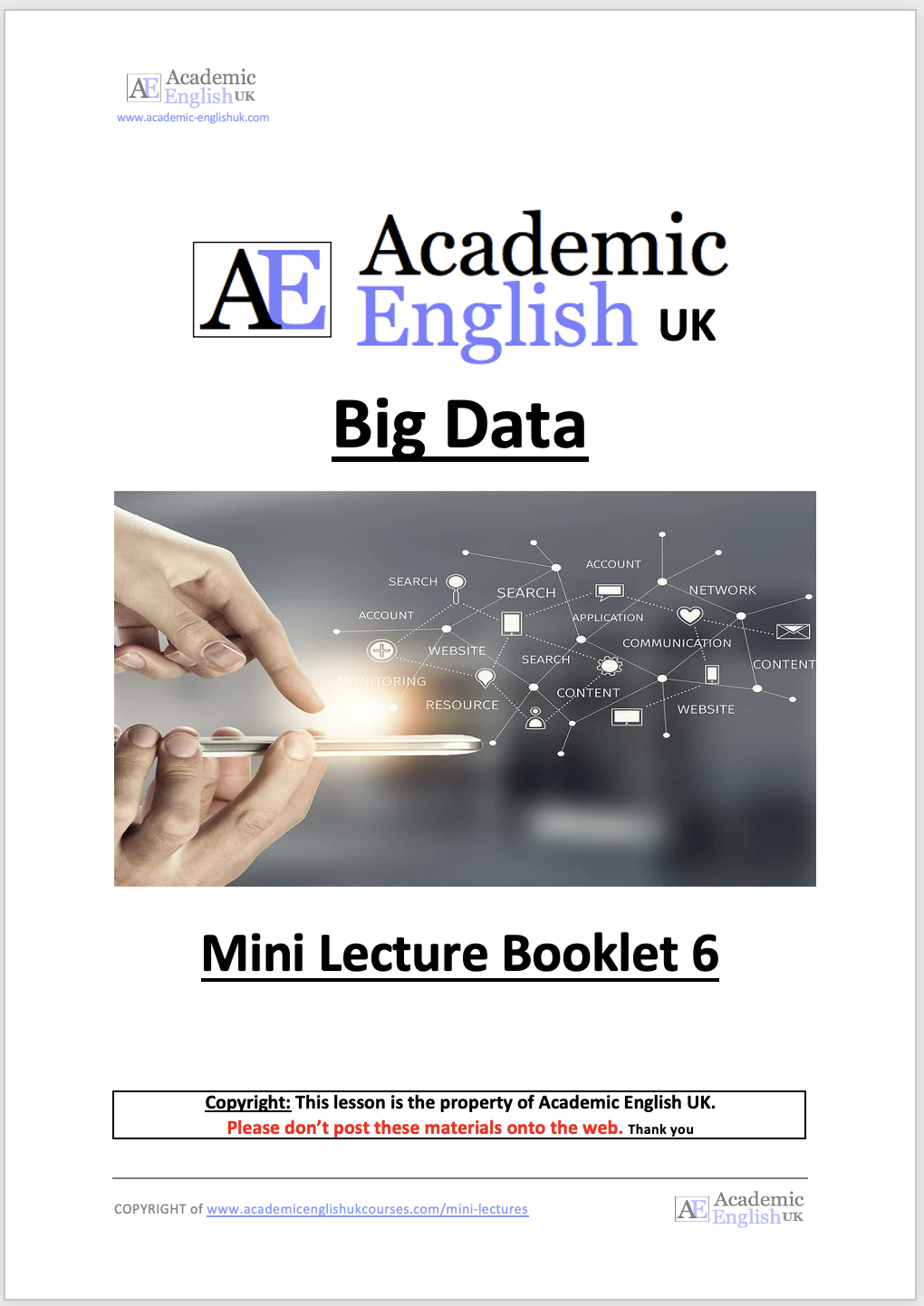 Listening Course: Academic Mini Lectures with PPTs
