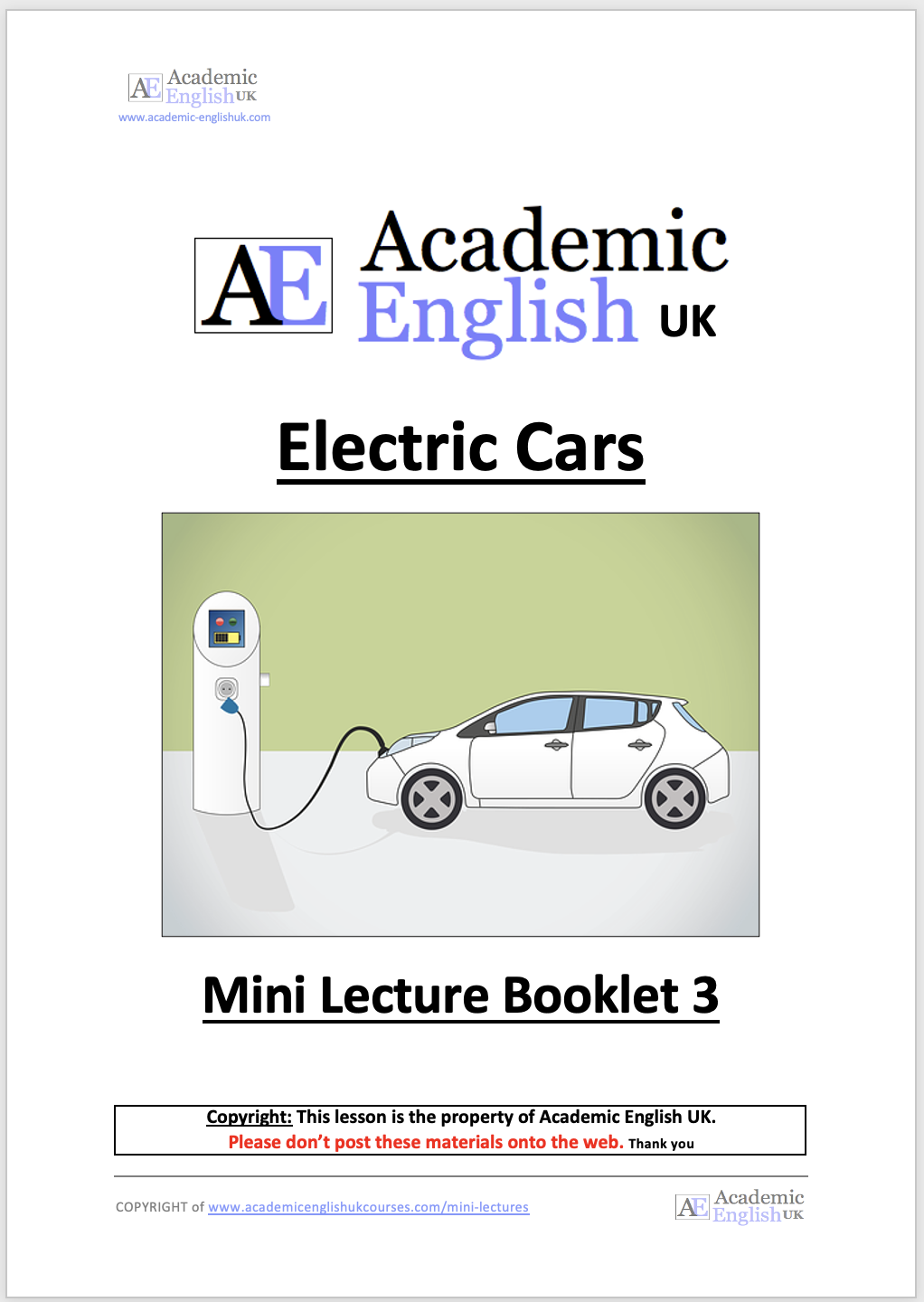 Listening Course: Academic Mini Lectures with PPTs