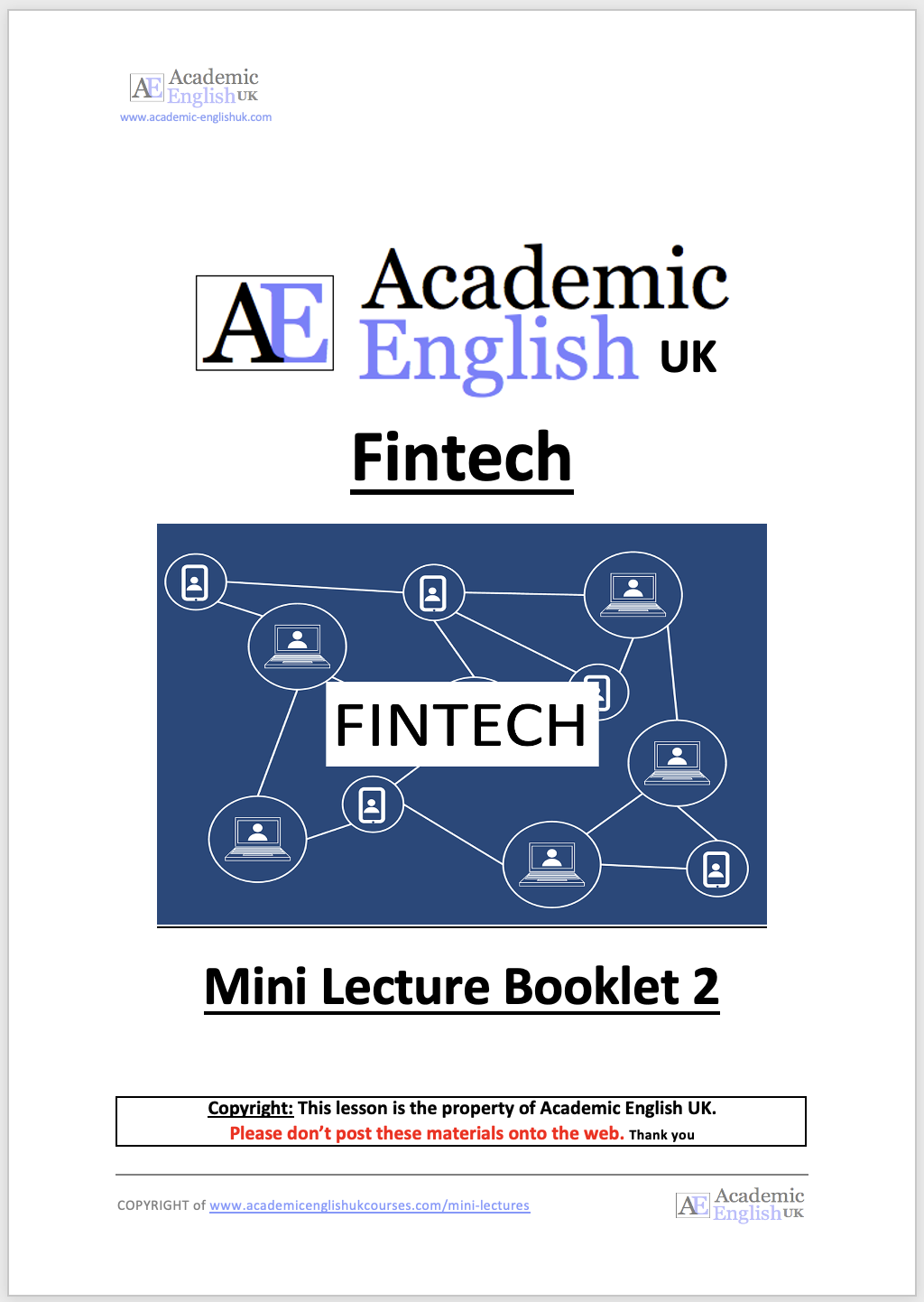 Listening Course: Academic Mini Lectures with PPTs