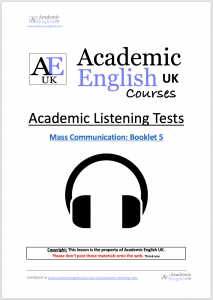 Listening Course: Academic Lecture Listening Tests