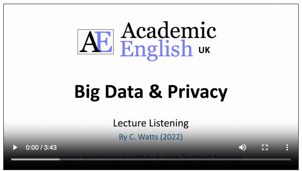 Listening Course: Academic Mini Lectures with PPTs