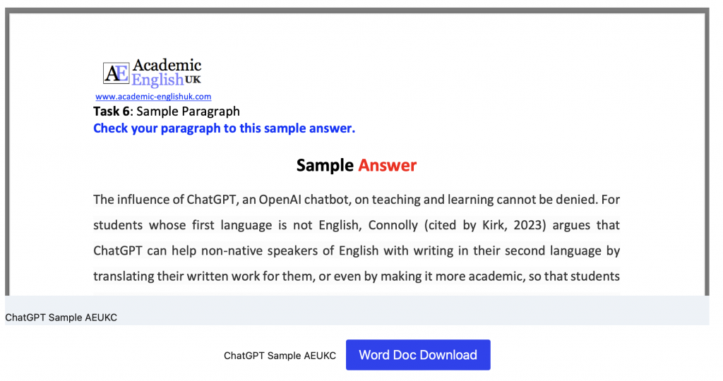 Academic Writing Skills (using quotations)