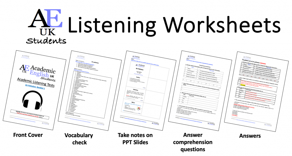 Listening Worksheets - Academic English UK Students