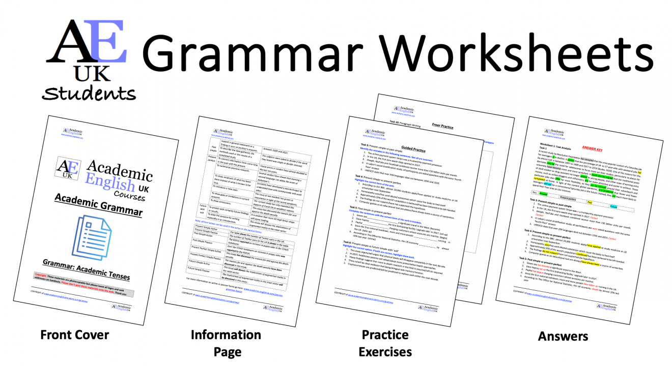 Academic Grammar Lessons for English Students