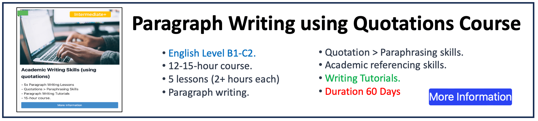 Academic Writing Worksheets